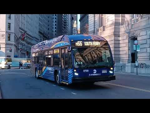 MTA MABSTOA Bus: 2021 NovaBus LFS HEV #9700 On The M55 - YouTube