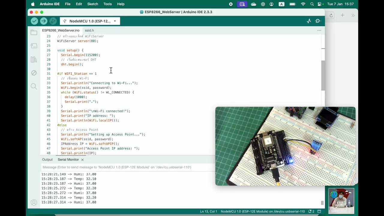 ESP8266 web server - YouTube