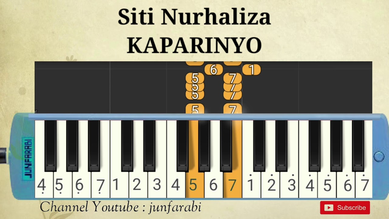 Siti Nurhaliza - KAPARINYO - instrumental melodika - YouTube