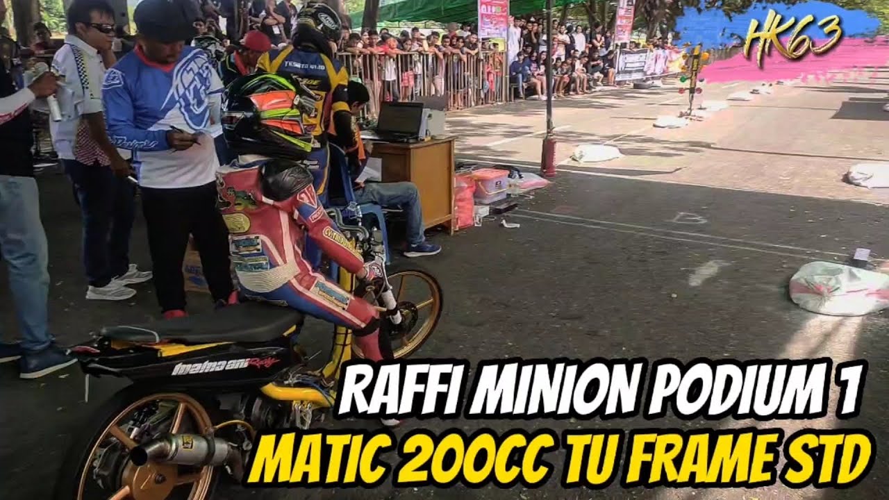 FULL RACE MATIC 200CC TU FRAME STD OPEN || RELOAD DRAG BIKE BOLMONG ...
