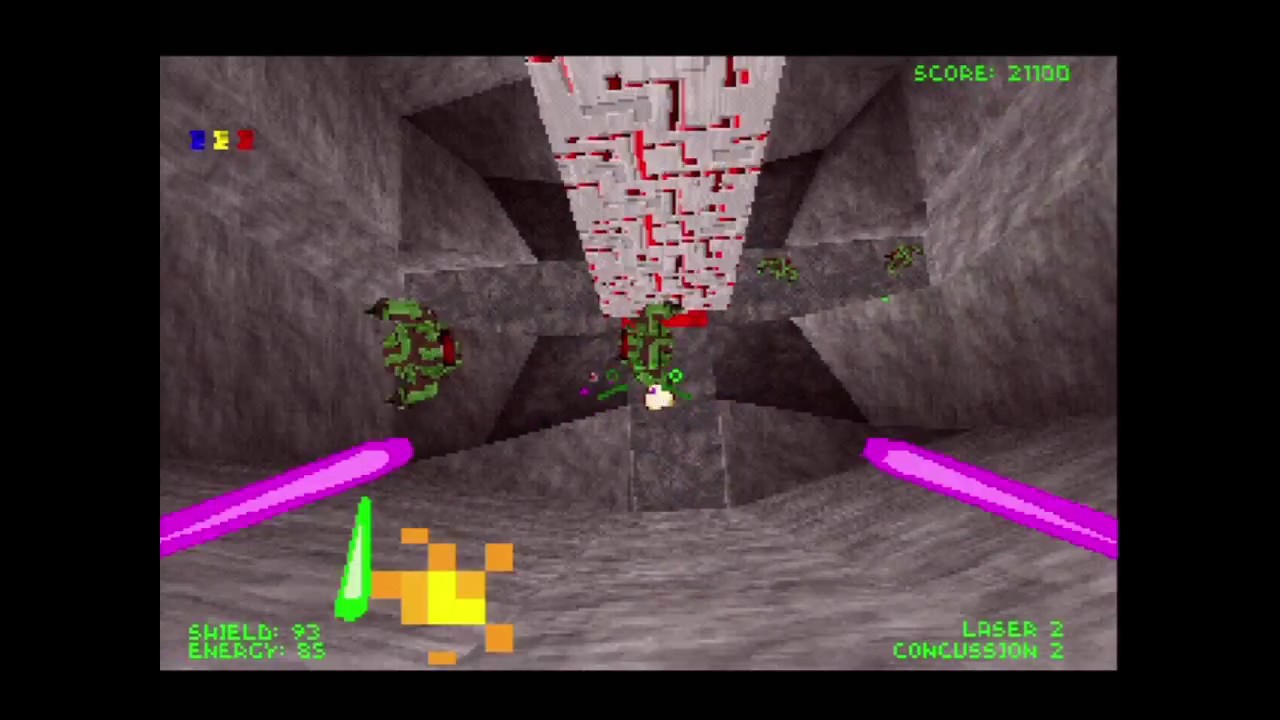 Descent (PS1) Gameplay Sample - YouTube