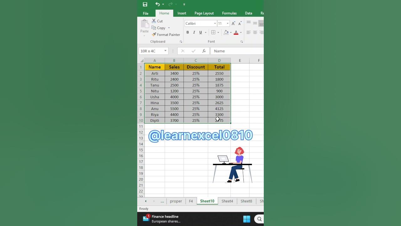 Border Styling in Excel #excelforjob #excelhacks #exceltricks @LearnExcel0810 - YouTube