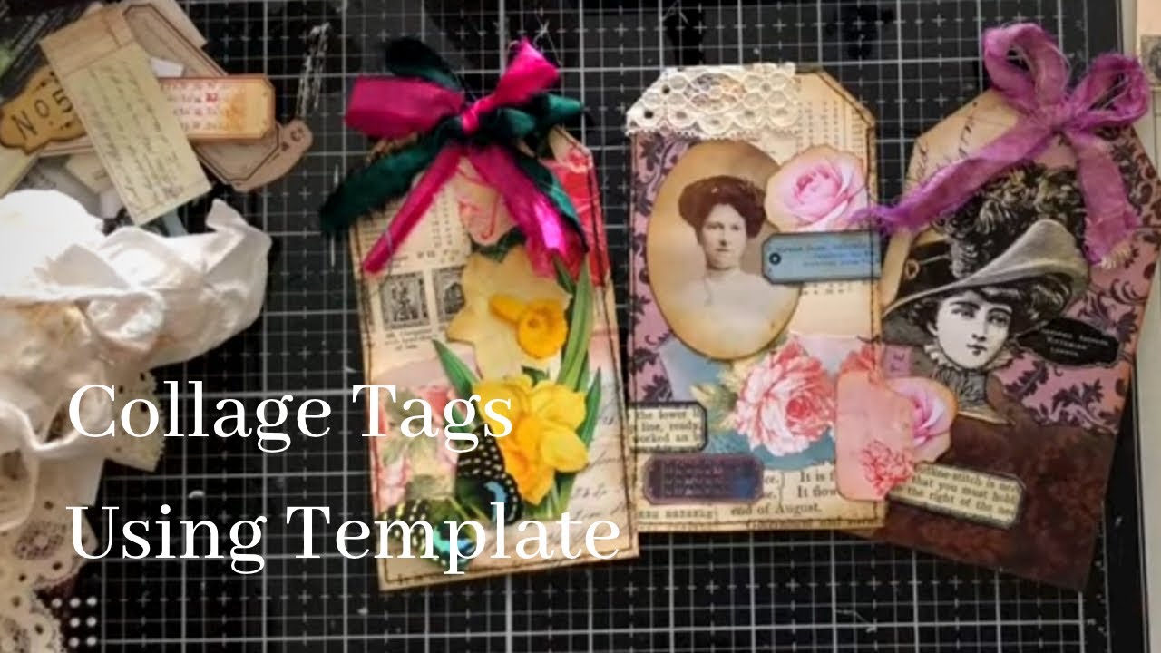 Collage Tags Using Templates #shabbydabbydoodah # ...
