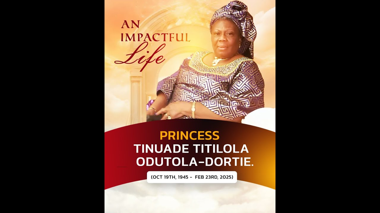 Memorial & Thanksgiving service for Princess Tinuade Titilola Odutola ...