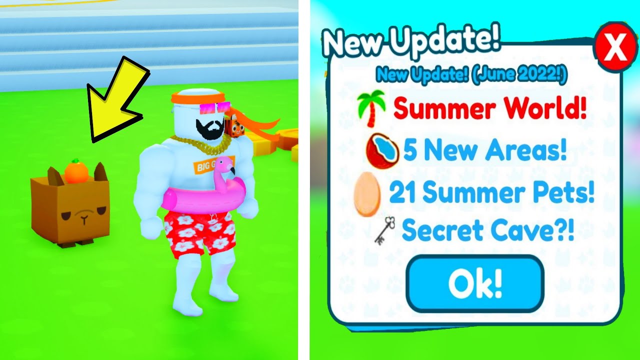 WIELKI SUMMER UPDATE W PET SIMULATOR X! - YouTube