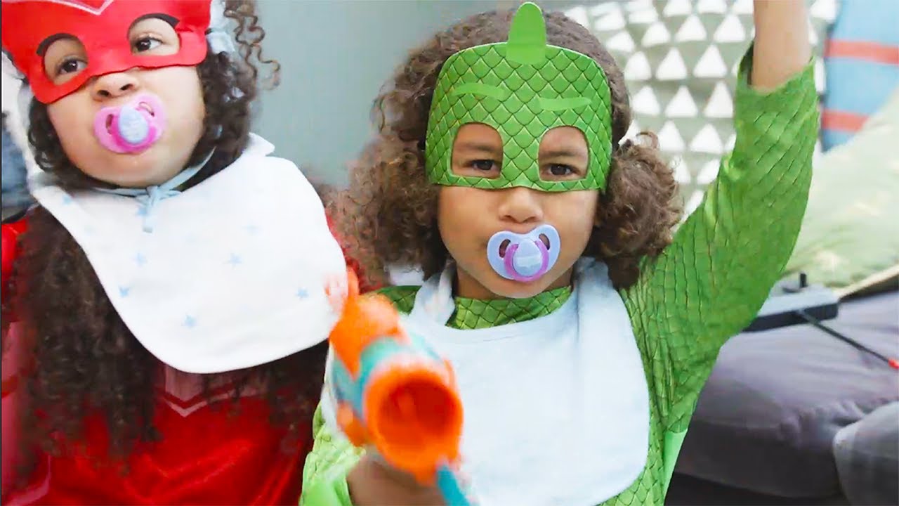 PJ Masks in Real Life 🍼 PJ Masks Turn Into Babies ?! 🍼 PJ Masks ...