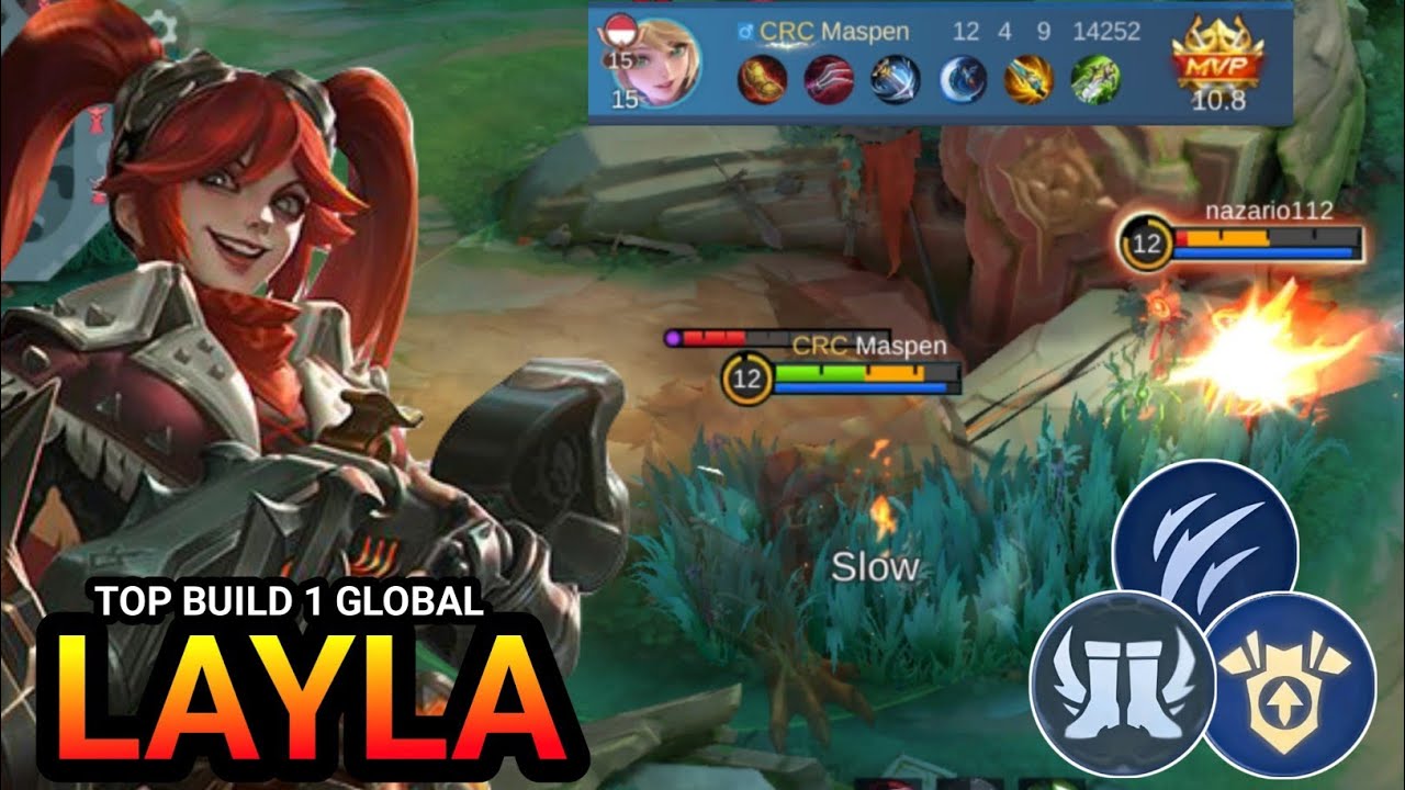 THIS IS LAYLA BEST BUILD & EMBLEM IS SO BROKEN💀 | TOP BUILD 1 GLOBAL ...