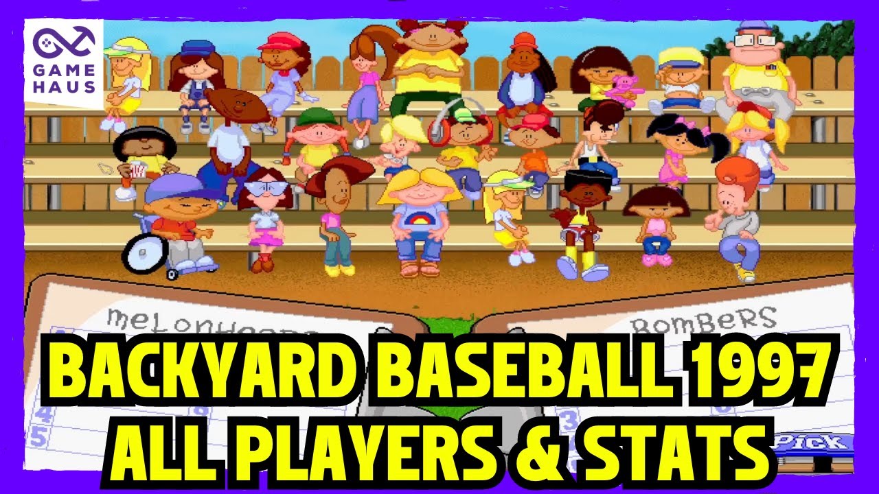 Backyard Baseball 1997: All Players and Stats | Steam Edition - YouTube