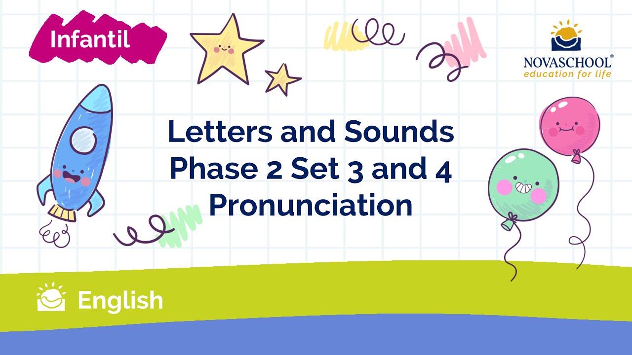 Letters and Sounds Phase 2 Set 3 and 4 Pronunciation - YouTube