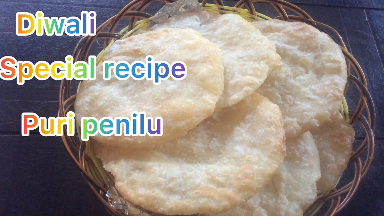 Telangana Diwali special recipe |puri penilu|| - YouTube