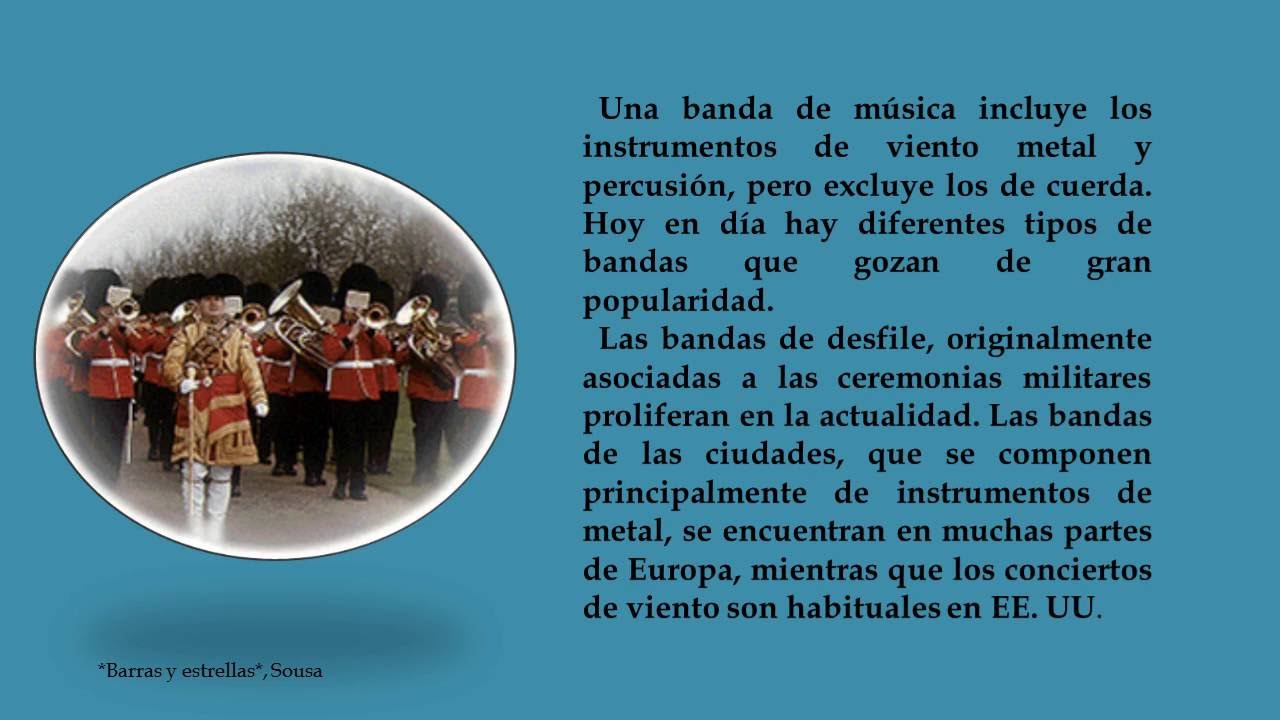Agrupaciones instrumentales: banda de música - YouTube