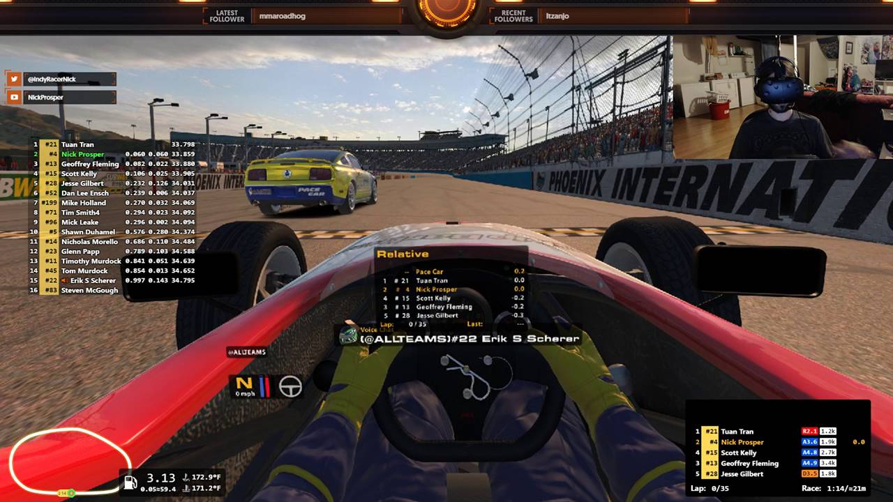 iRacing VR HTC VIVE Racing For Jesus League Race - OVAL SKIP BARBER ...