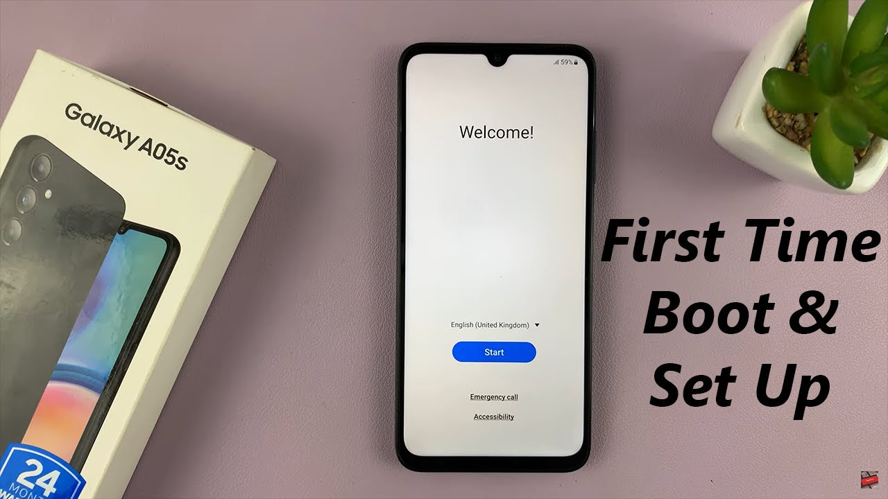 First Time Boot & Set Up On Samsung Galaxy A05s - YouTube