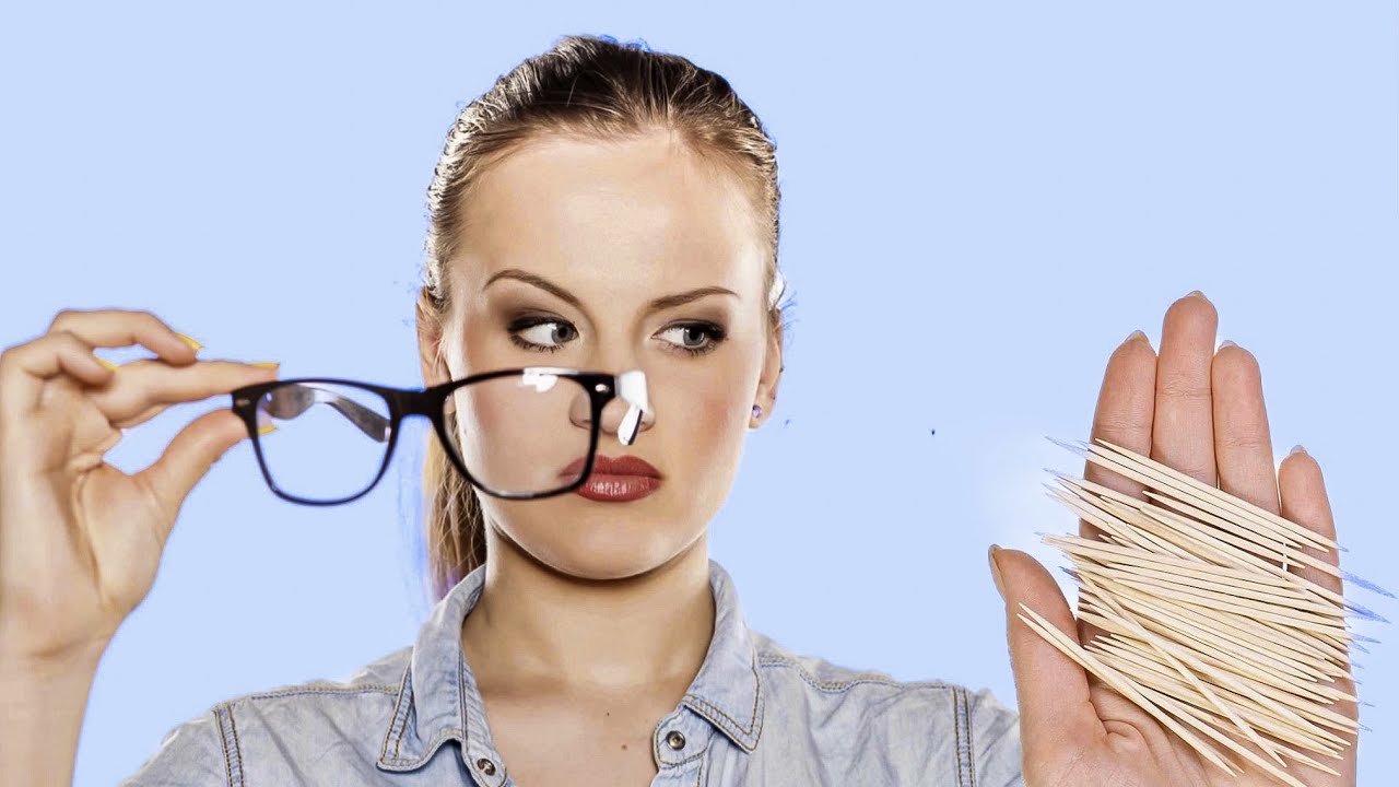 Insert the toothpick into the GLASSES! 5 Best Ways to Repair Glasses ...