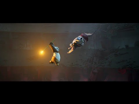 Panda Vs A Camaleão Luta final Parte 3 DUBLADO - Kung fu Panda 4 (2024)