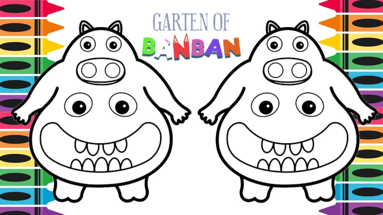 Garten of Banban 3 New Coloring Pages - How To Color Chef Pigster from ...
