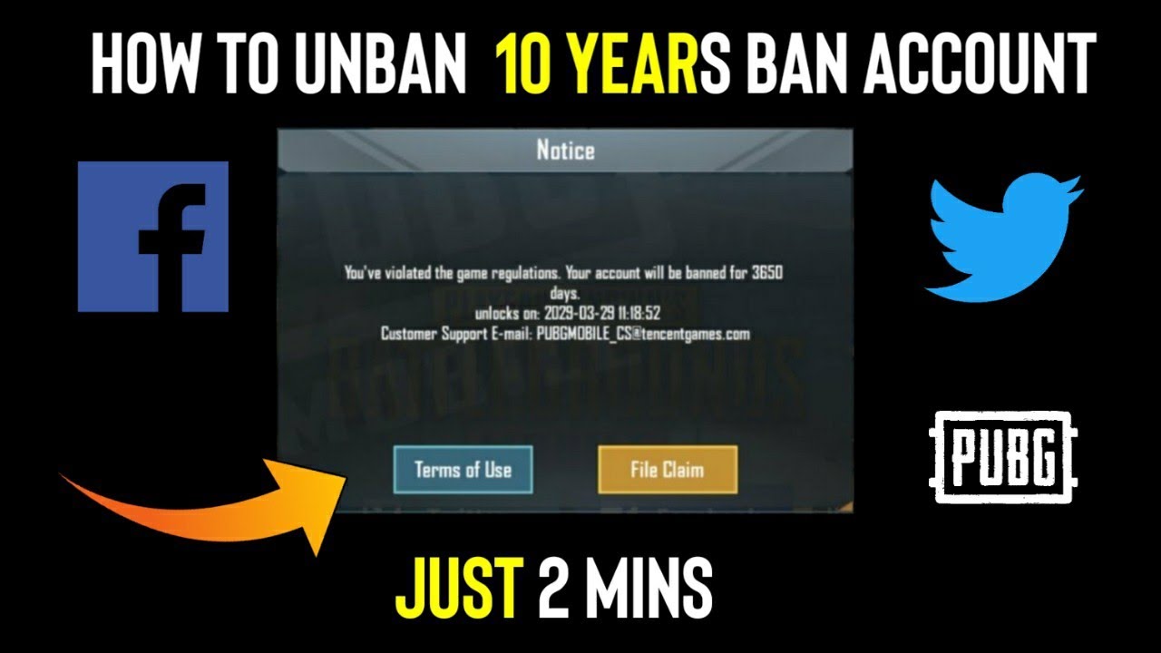HOW TO UNBAN PUBG MOBILE ACCOUNT | PUBG MOBILE ACCOUNT UNBAN | FACEBOOK ...