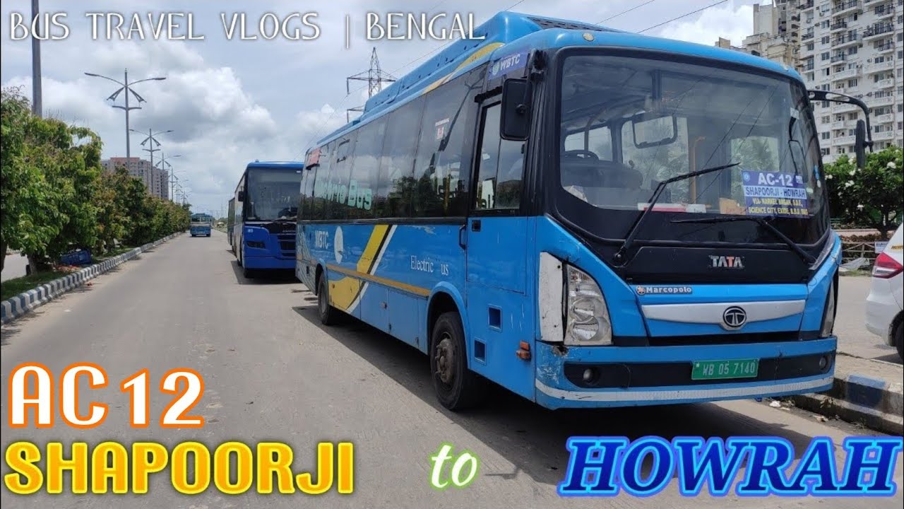 🚌Short E2E Journey Onboard AC-12 Route Bus on City Streets | Shapoorji ...
