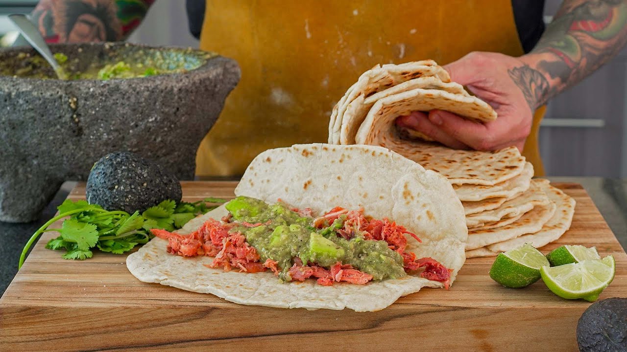 COMO HACER TORTILLAS DE HARINA en CASA l LA RECETA MÁS FÁCIL Y SABROSA ...