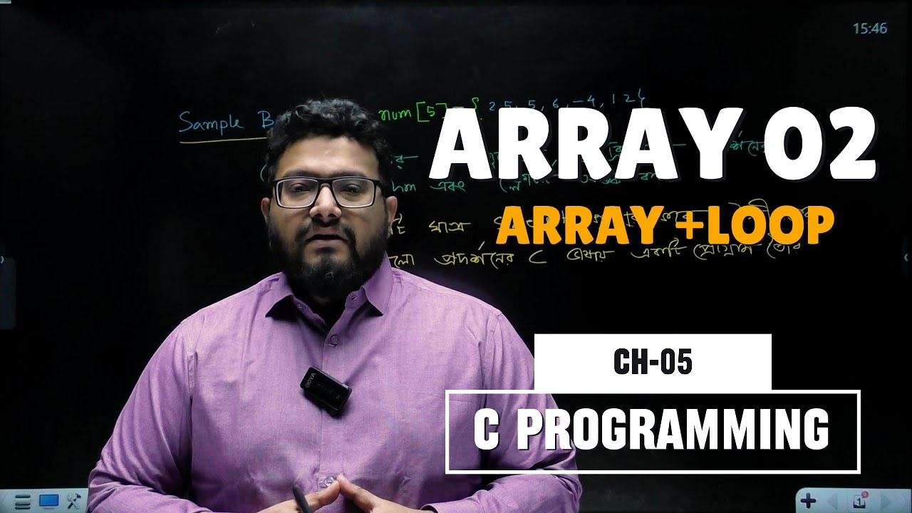 Chapter 5 Array And Loop Combo Lecture 02 Youtube