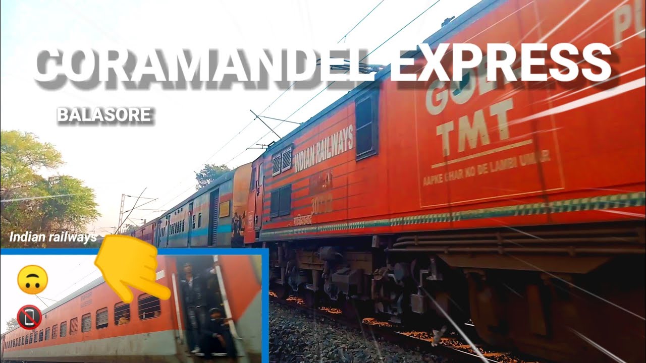 Coromandel Express train simulator||Balasore Coromandel Express running Local railway track# ...