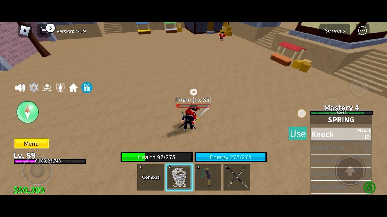 I am grind my spring Blox Fruit in Roblox Blox Fruit | part 23 - YouTube