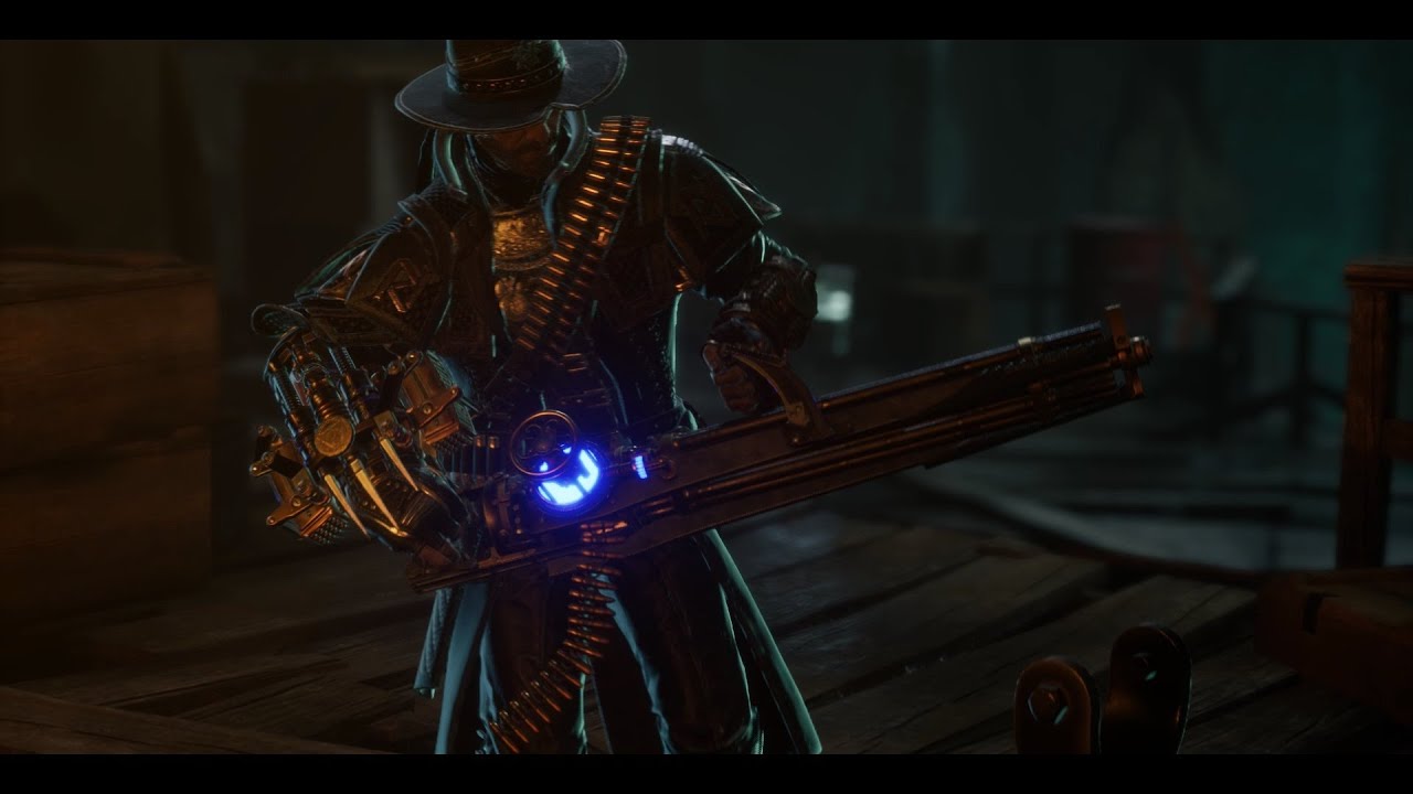 Evil West - Walkthrough part 14 New weapon (GATLING GUN)! - YouTube