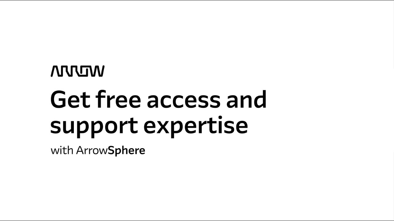 ArrowSphere - Get free access and support expertise - YouTube
