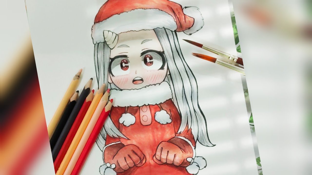 Drawing of Eri ( santa Eri-chan) |My hero academia| - YouTube