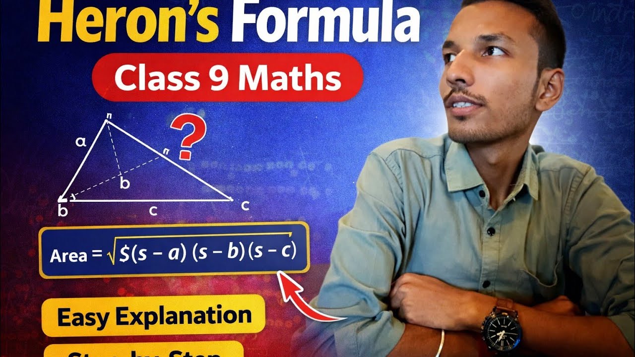 Heron’s Formula | Class 9 Maths | Easy Explanation with Examples ...