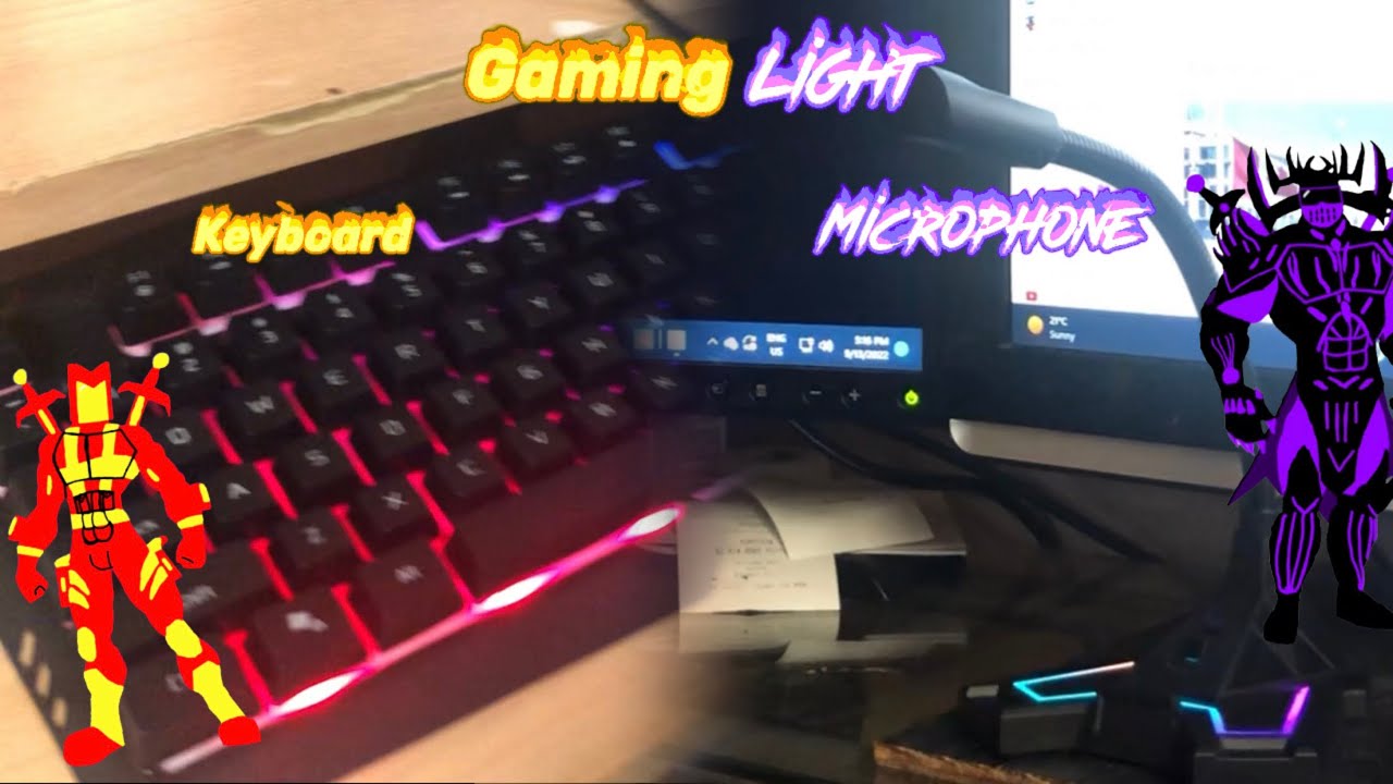 Gaming light review miniso - YouTube