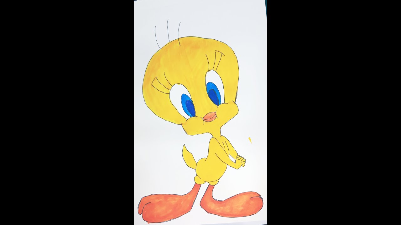 TWEETY DRAWINGS| CARTOON DRAWINGS | TWEETY EASY STEP BY STEP | WARNER ...