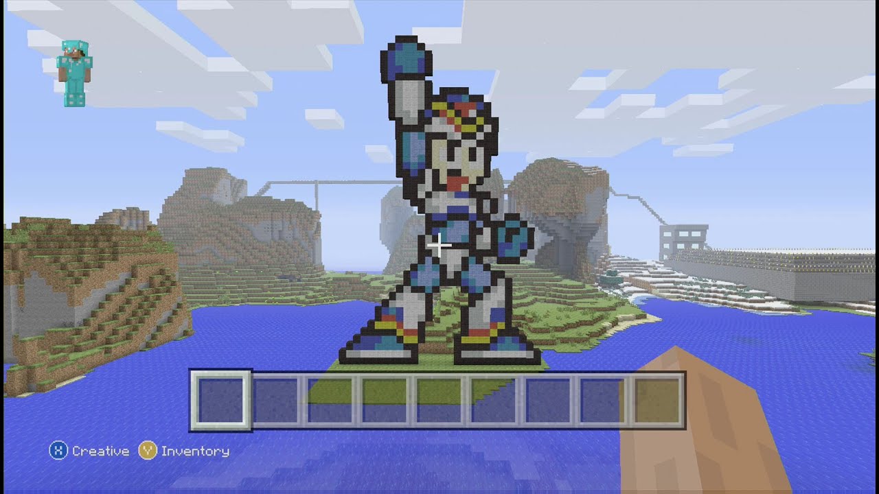 Minecraft Let's Build - Mega Man X Part 1 - YouTube