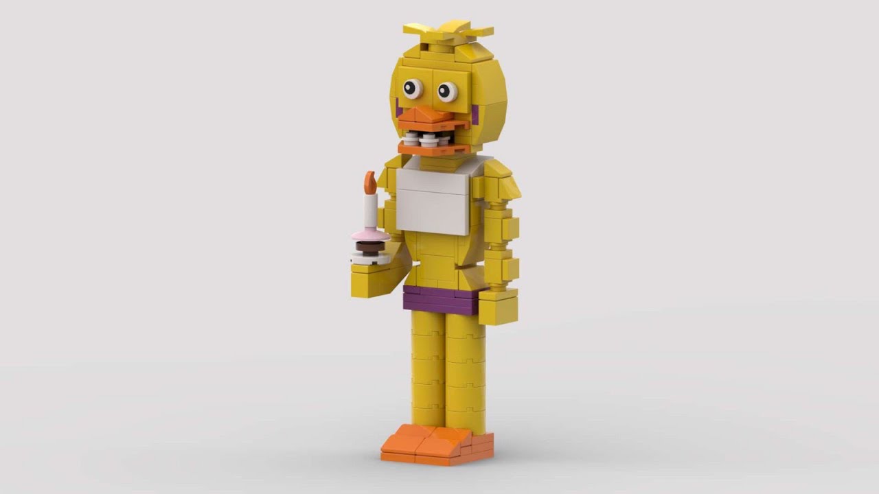 LEGO Toy Chica from Five Nights at Freddy's 2 - YouTube