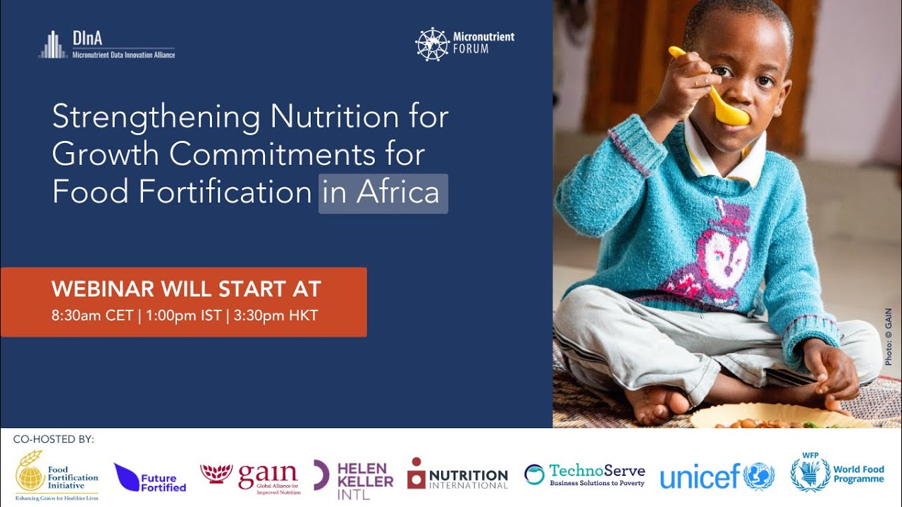 Strengthening Nutrition for Growth Commitments for Large Scale Food ...