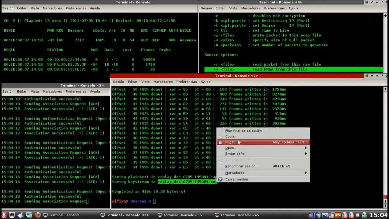 aireplay-ng -4 (ataque chopchop) - YouTube