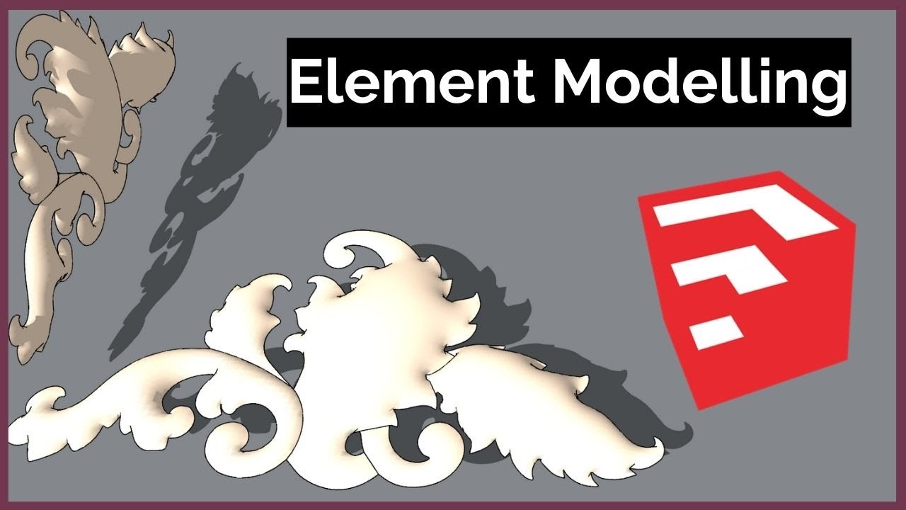 How to Model Plaster Decoration in SketchUp - YouTube