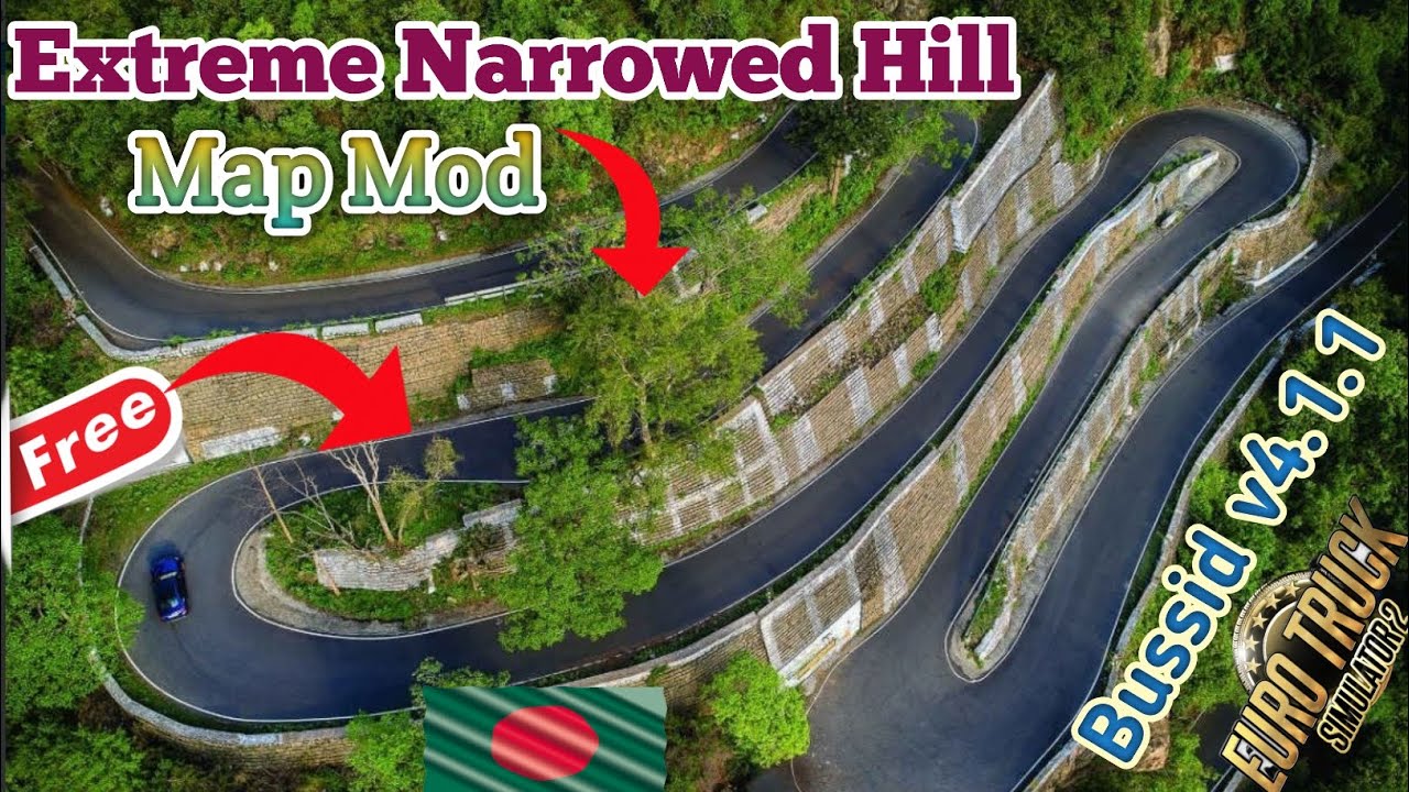 Bussid Map Mod v4.1.1 | Extreme Narrowed Hill Map Mod For Bus Simulator ...