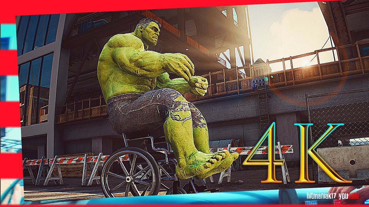 Hulk wheelchair mod GTA 5 ultra realistic graphics 4K - YouTube