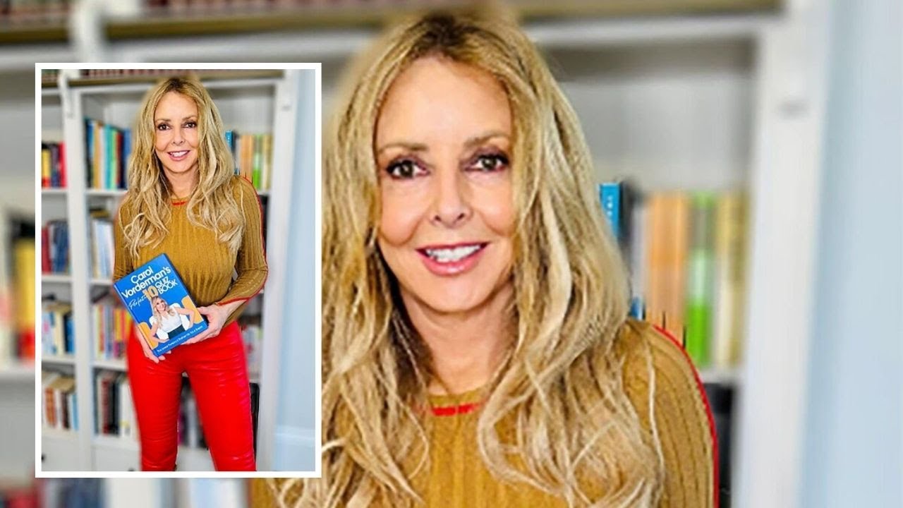 Carol Vorderman 63 Distracts Fans As She Flaunts Curves In Tight Red