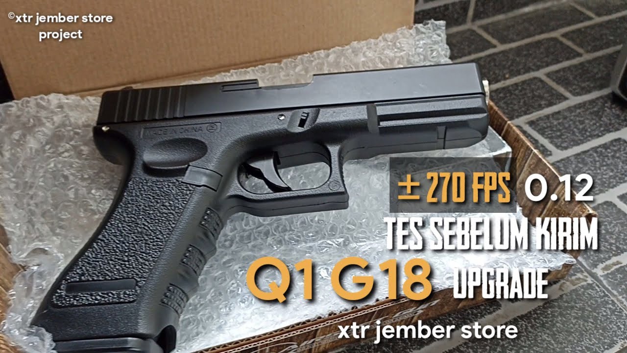 Q1 G18 UPGRADE SLIDE LOCK AKTIF & TRIGER LOCK AKTIF TES SEBELUM KIRIM ...
