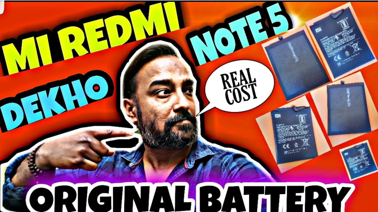 mi redmi original battery/ bn44 // mi redmi note 5 battery/ real cost ...