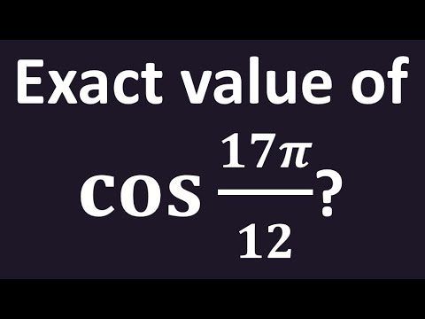cos 17pi/12 - YouTube