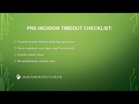 Pre Incision Timeout Checklist - YouTube