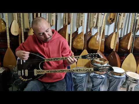 Professional Double Neck Elektro & Akustik Saz Bağlama Langhals