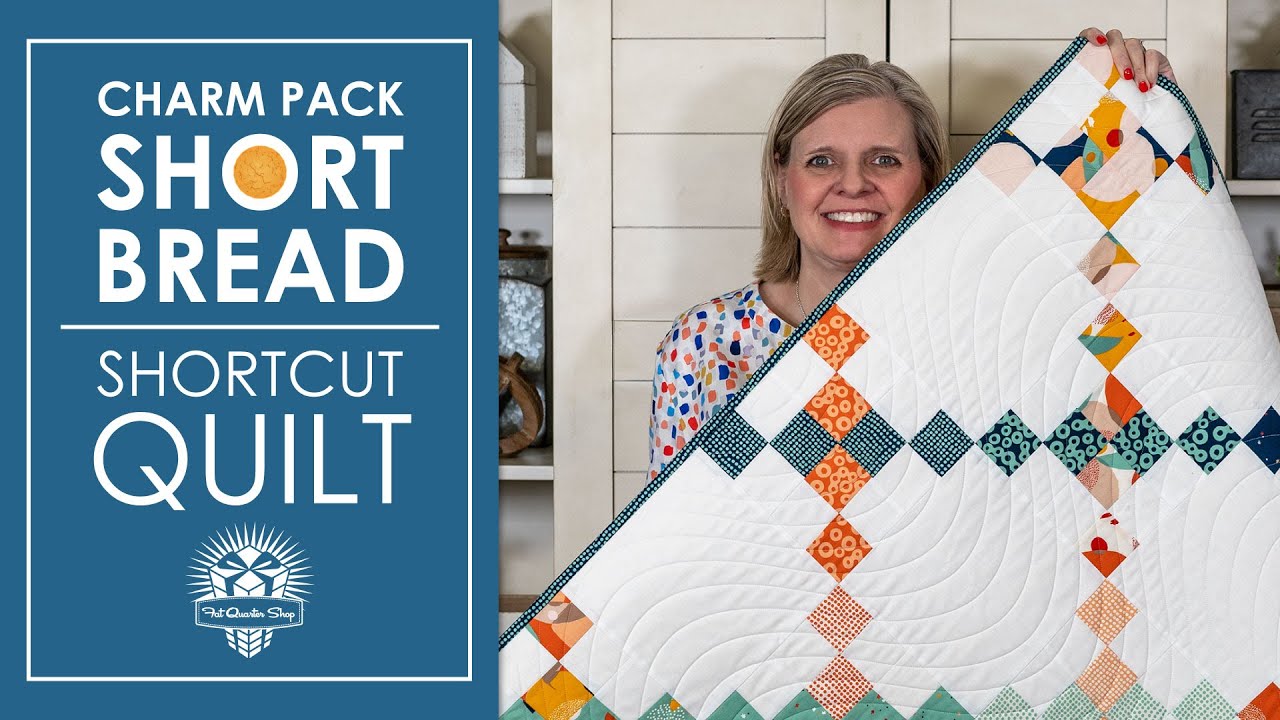 Try This Four Patch Trick 🙃 Charm Pack Shortbread Quilt ‼ Shortcut ...