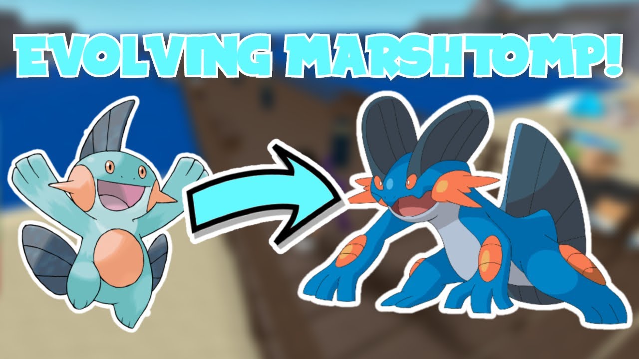 EVOLVING MARSHTOMP! | ROBLOX POKEMON BRICK BRONZE - YouTube
