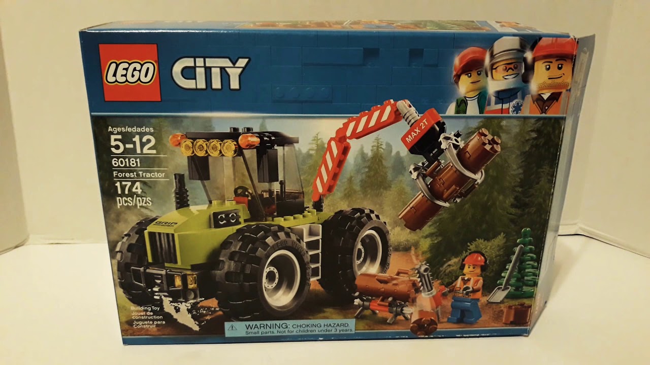 Forest Tractor, '2018' Lego City 60181 - YouTube