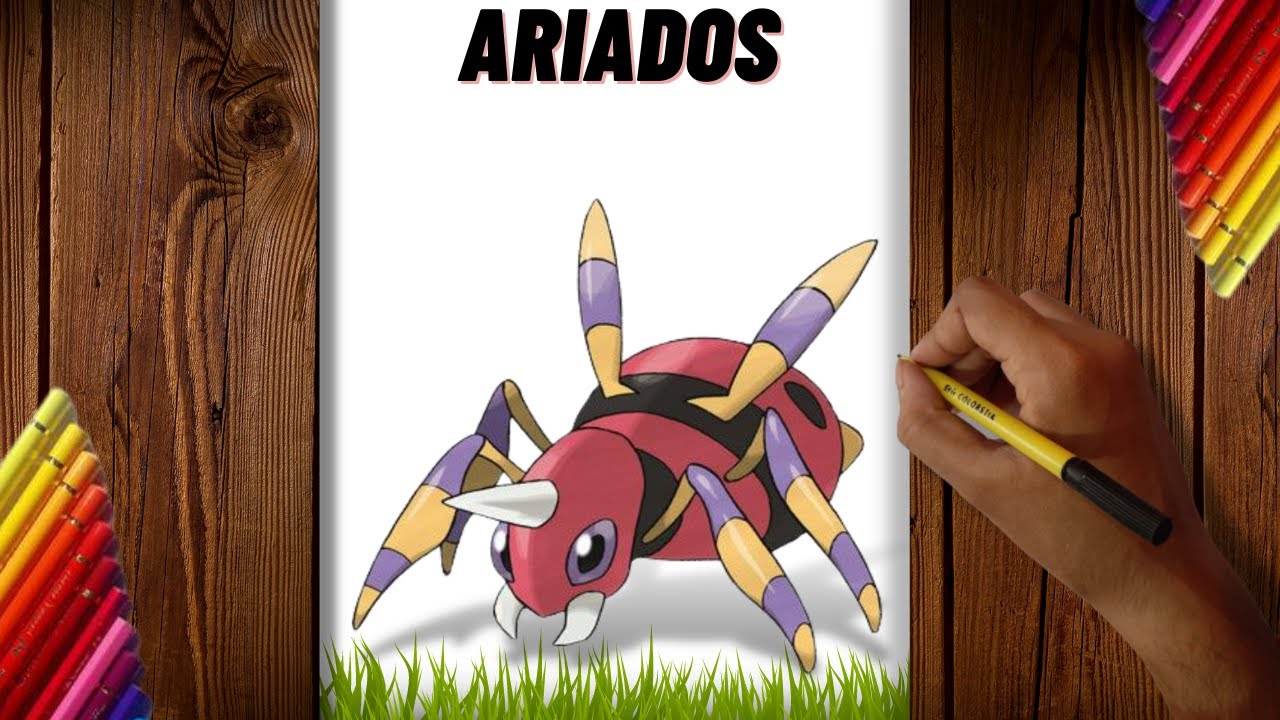 How To Draw Ariados Pokemon | Coloring and Drawing For Kids - YouTube