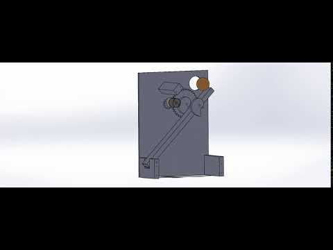 Ball Launching Mechanism Assembly CAD Animation - Cam and Follower ...
